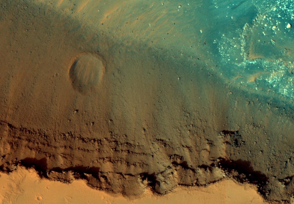 Mars: Landslides in Cerberus Fossae, Satellite Image, Satellite Map ...