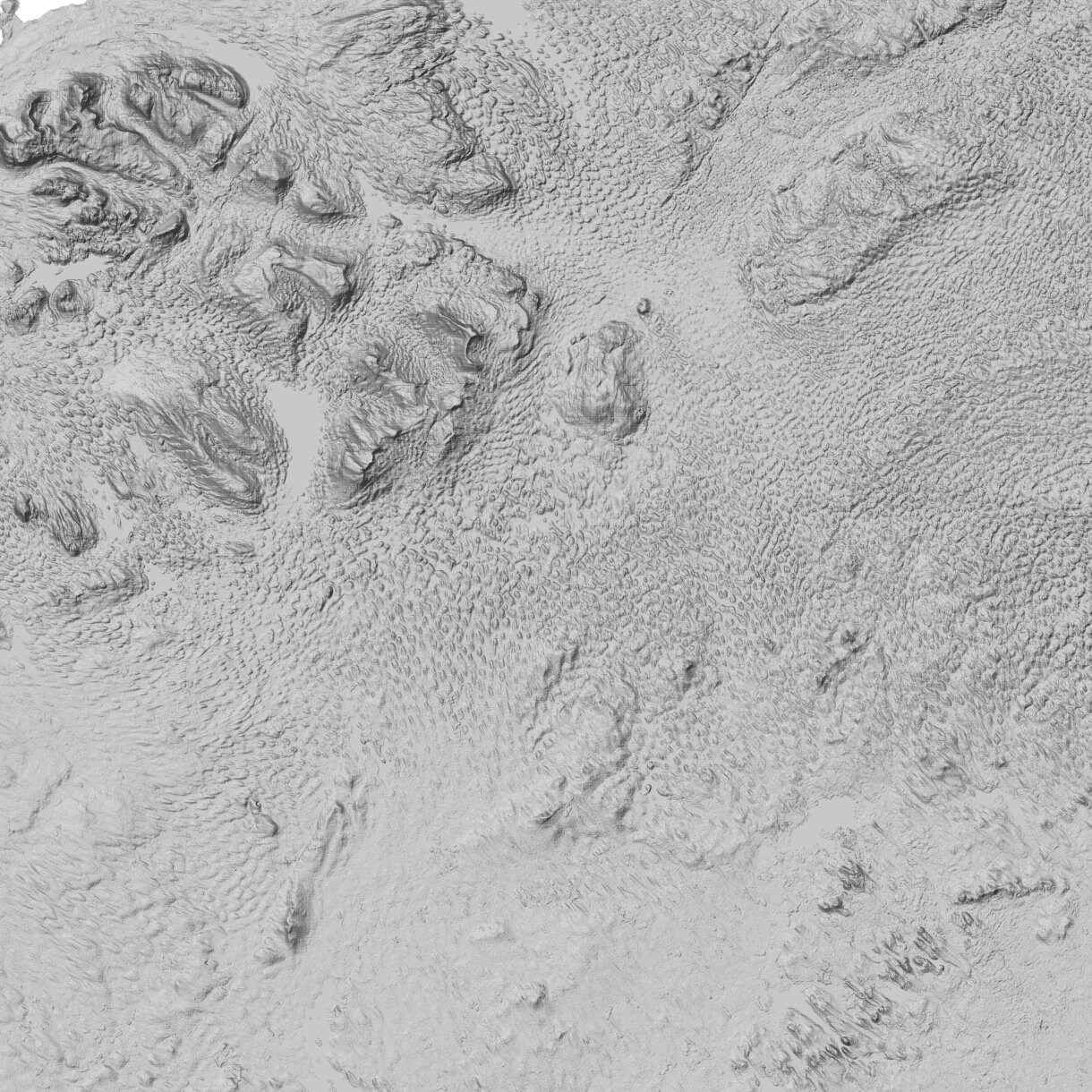 Ireland Map, Ireland Grayscale Terrain Map, Ireland Topographic Map ...