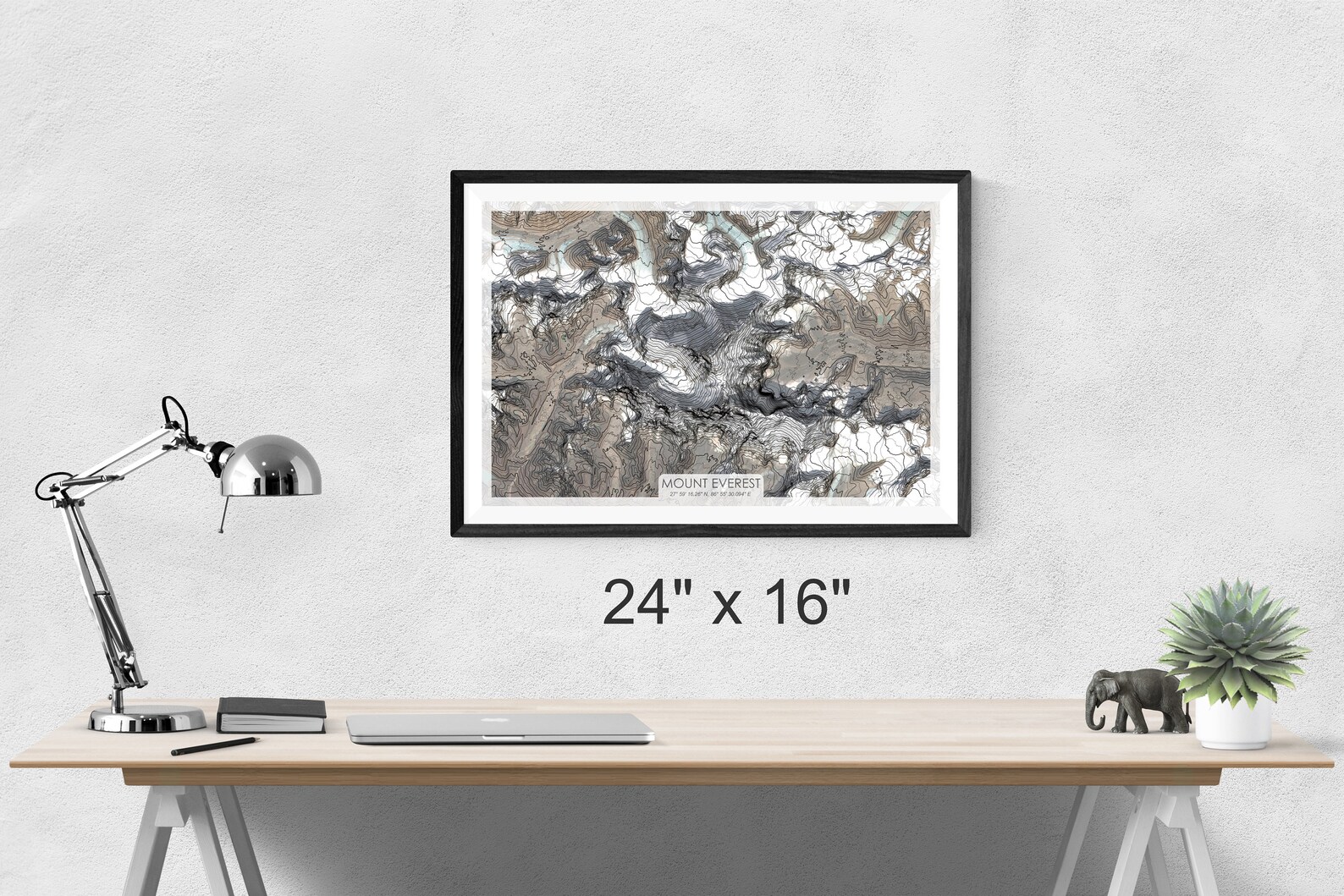 Mount Everest Topographic Map, Mt. Everest Topo Map, Mt Everest Contour ...