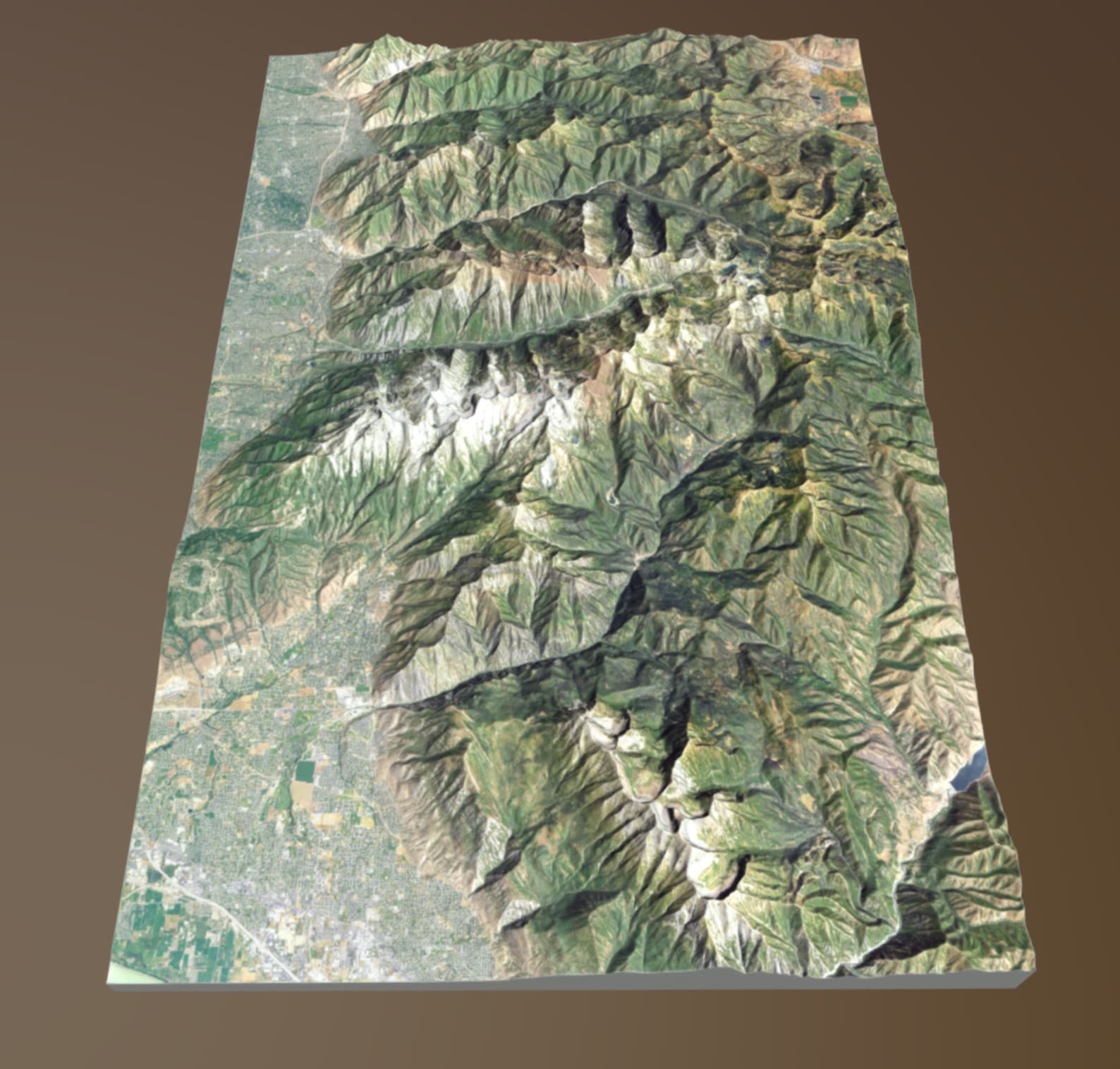 Central Wasatch Range, Utah: 11x17 3D Printed Topographic Map, 3D Topo ...