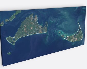 Nantucket Satellite Imagery Massachusetts USA Aerial Map - Etsy