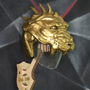 Gladiator Motorcycle Helmet. Lion Antique Moto Helmet. Ancient Gold ...