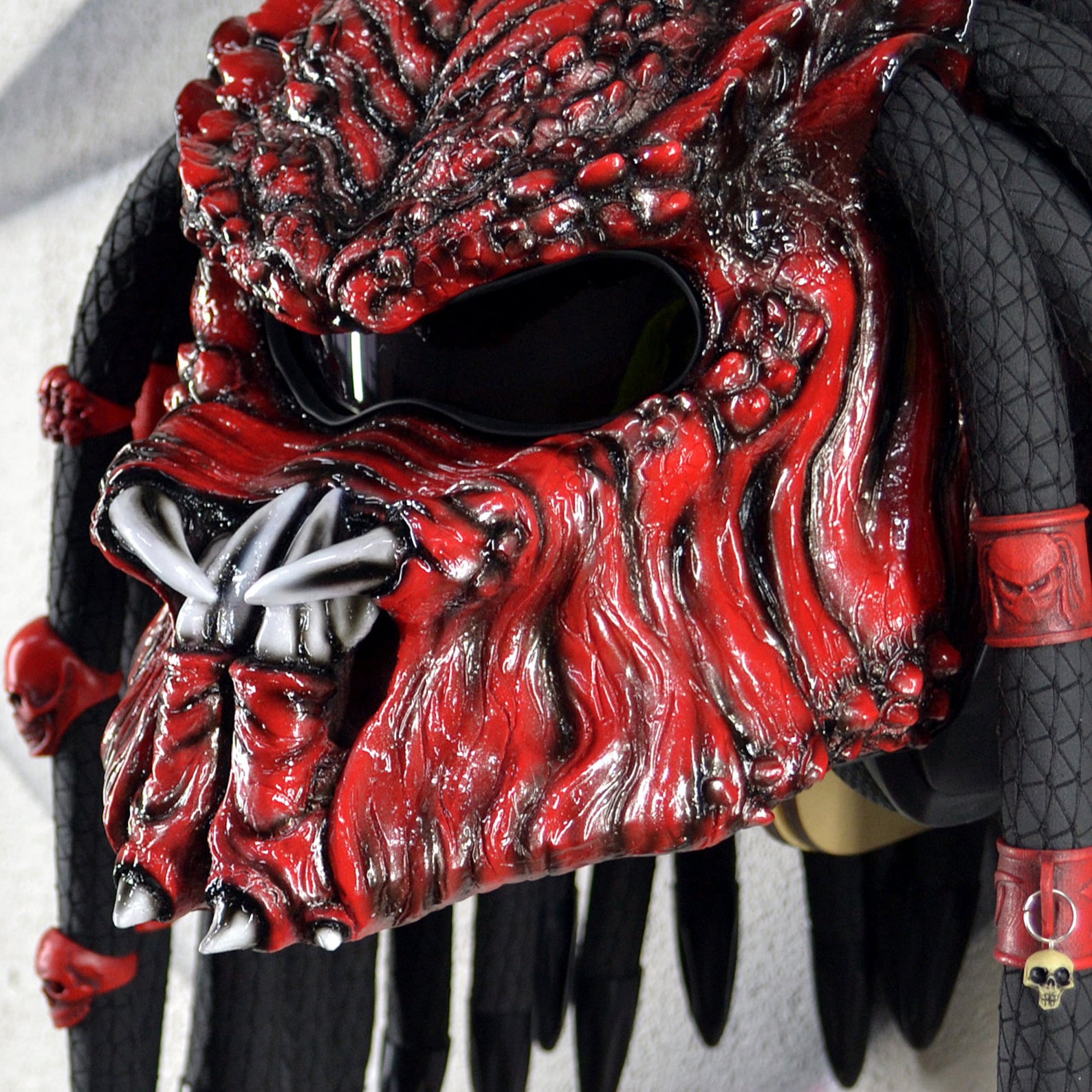 Predator Motorcycle Helmet. Predator Mask. Road Legal DOT&ECE | Etsy