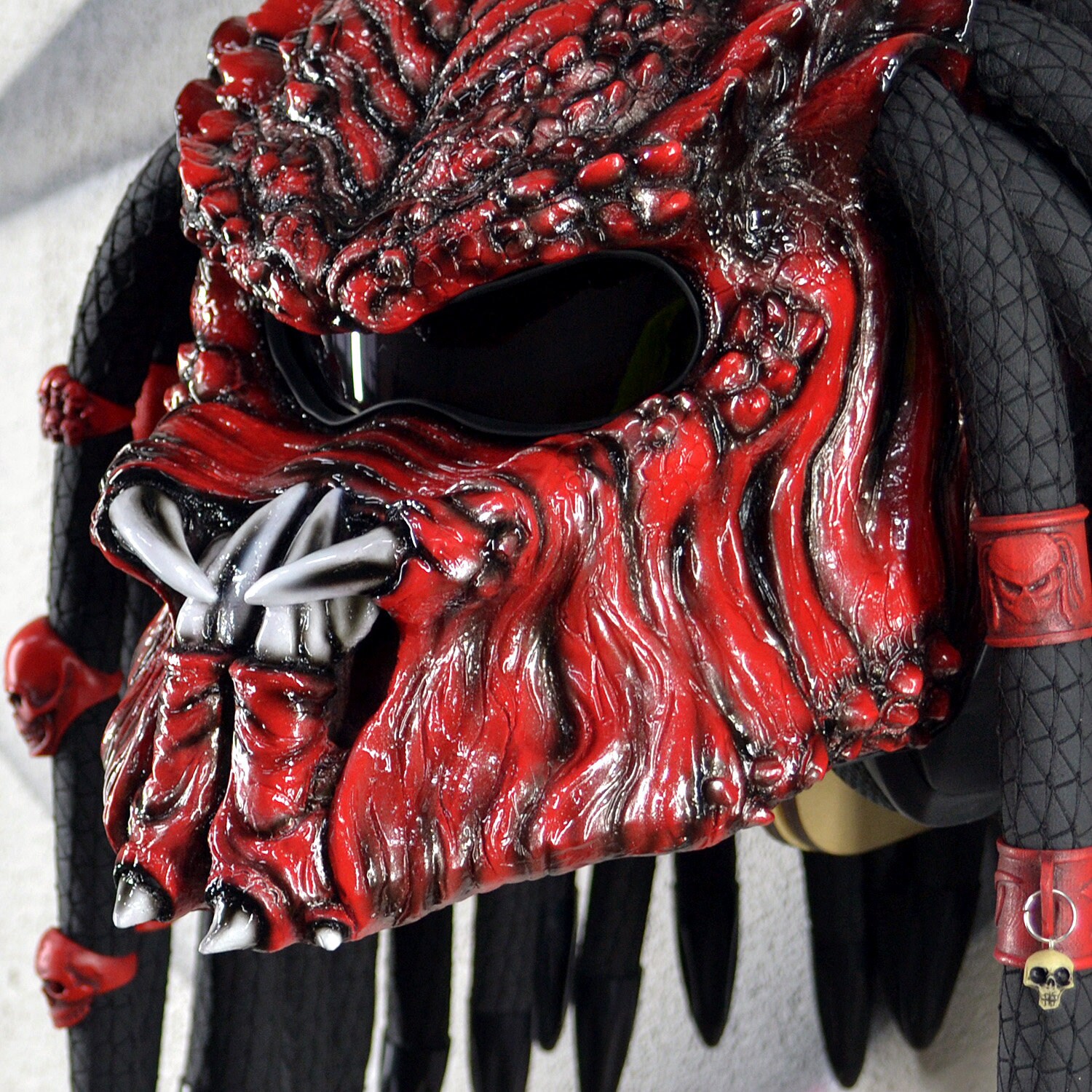 Predator Motorcycle Helmet. Predator Mask. Road Legal DOT&ECE Certified ...