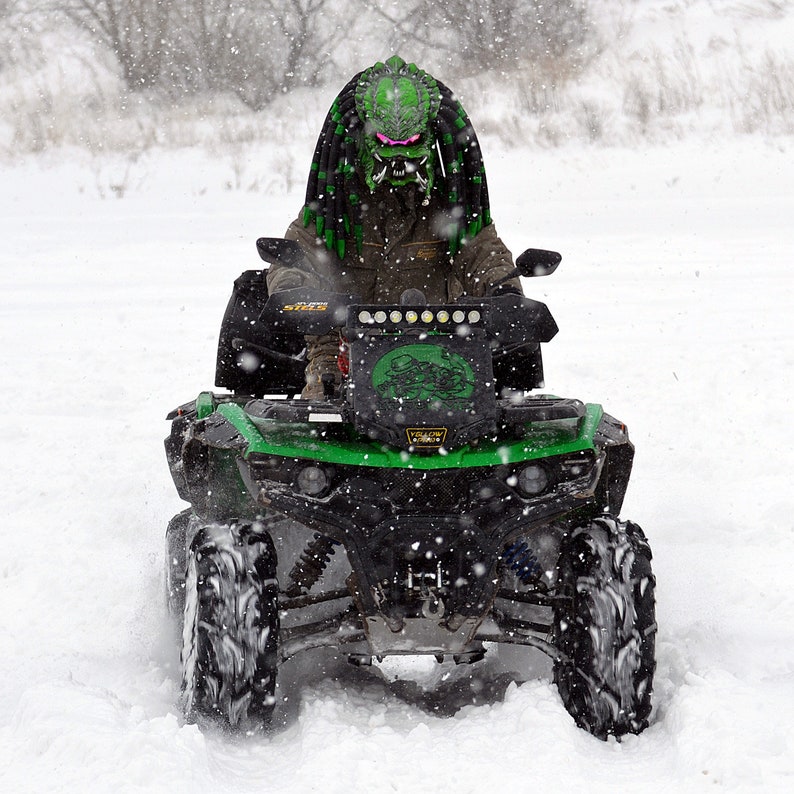 Predator Motorcycle Helmet. DOT&ECE Certified. Kawasaki Green Color. - Etsy