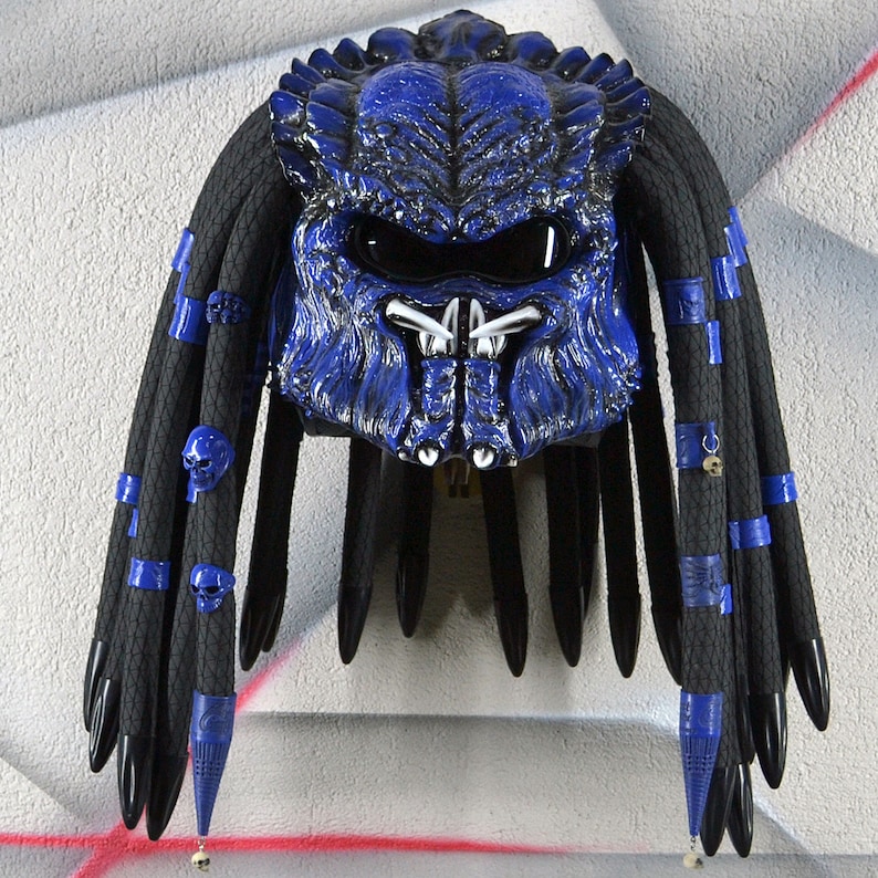 Unique Predator Motorcycle Helmet. Custom Model. DOT&ECE | Etsy