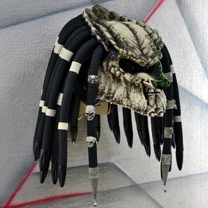 Predator After Battle Motorcycle Helmet. DOT & ECE Certified. Special ...