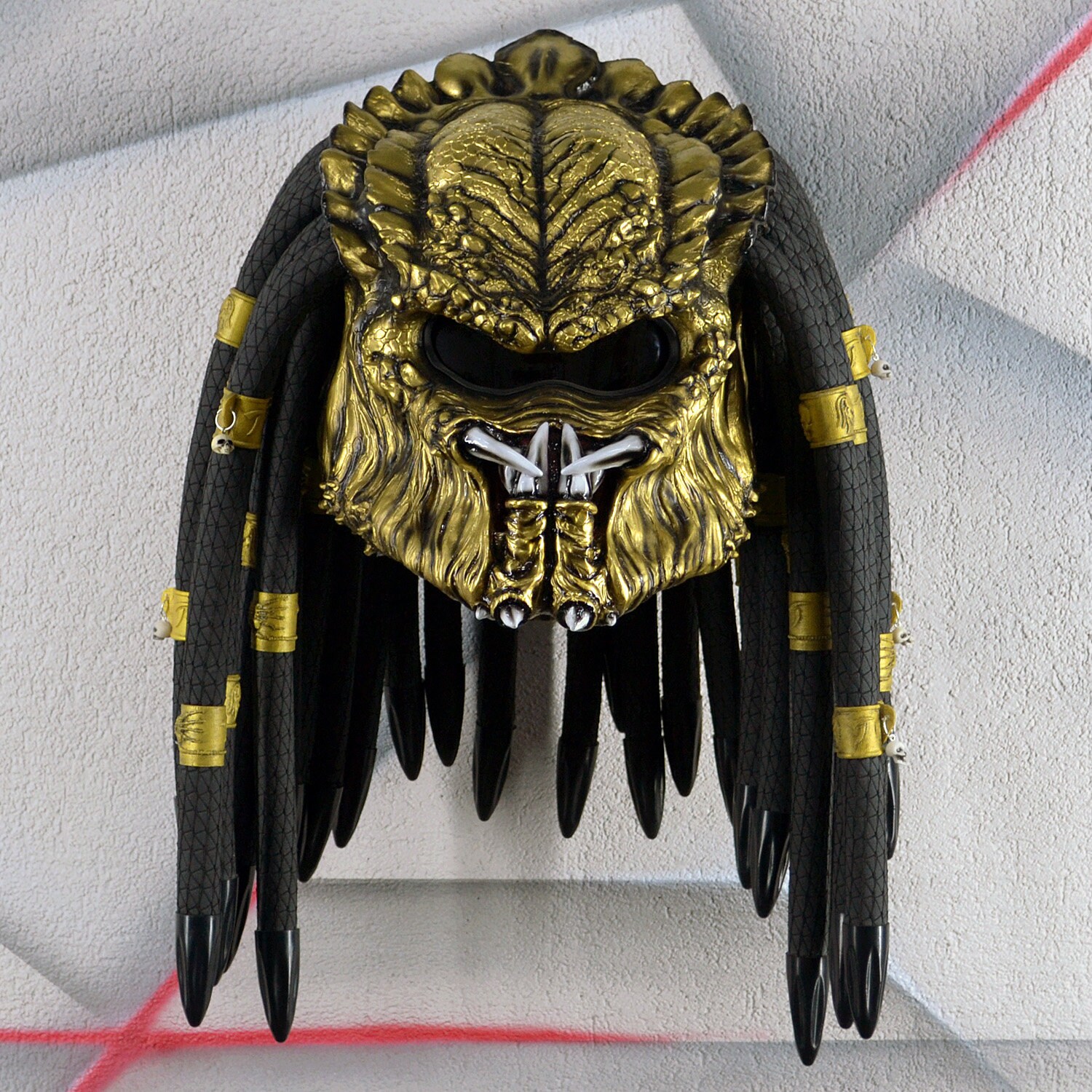 Predator Motorcycle Helmet. DOT & ECE Certified. Special Gold | Etsy