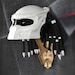 Matt White Custom Predator Helmet With Real Laser. DOT&ECE - Etsy