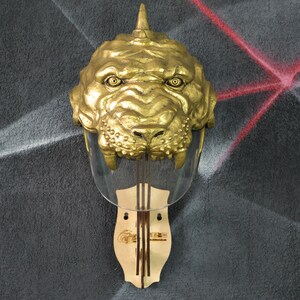 Gladiator Motorcycle Helmet. Lion Antique Moto Helmet. Ancient Gold ...