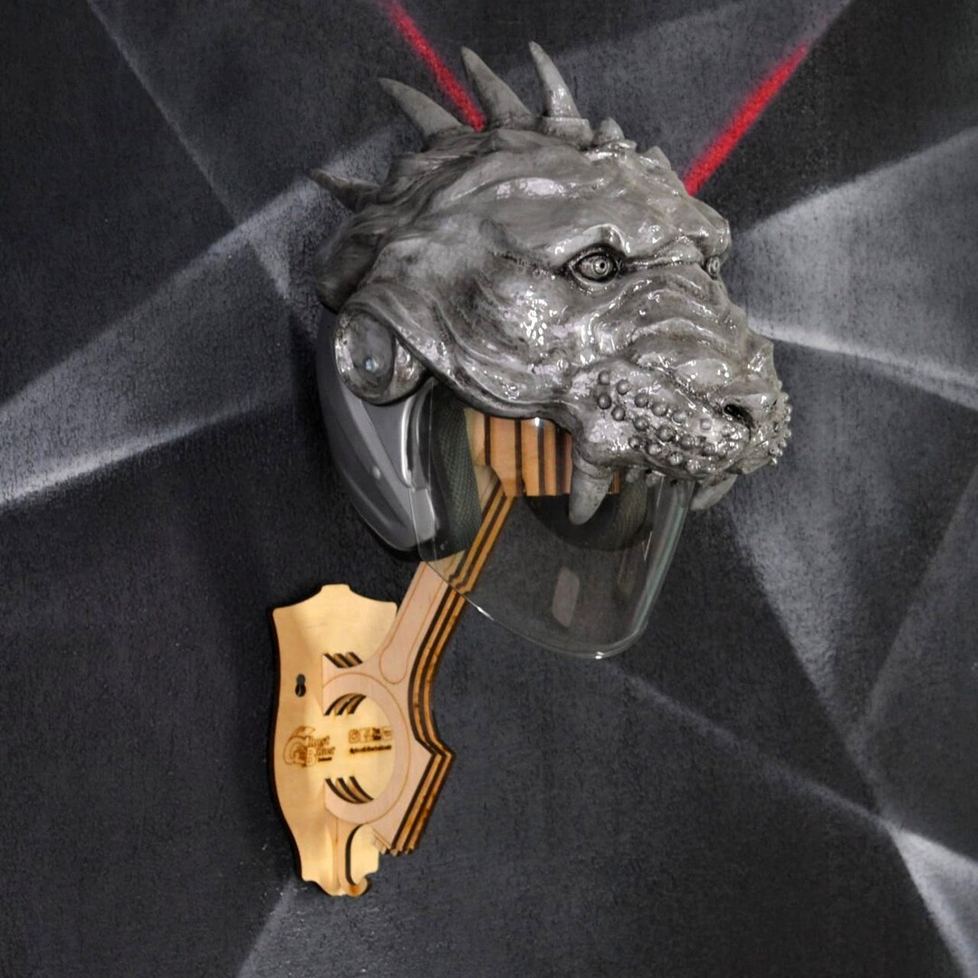 Gladiator Motorcycle Helmet. Lion Antique Moto Helmet. Ancient Silver ...