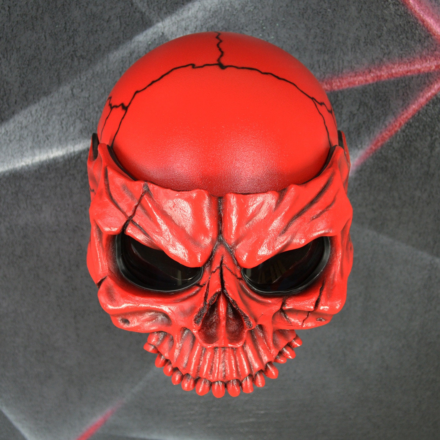 Custom skull open face helmet. DOT&ECE approved. Free | Etsy