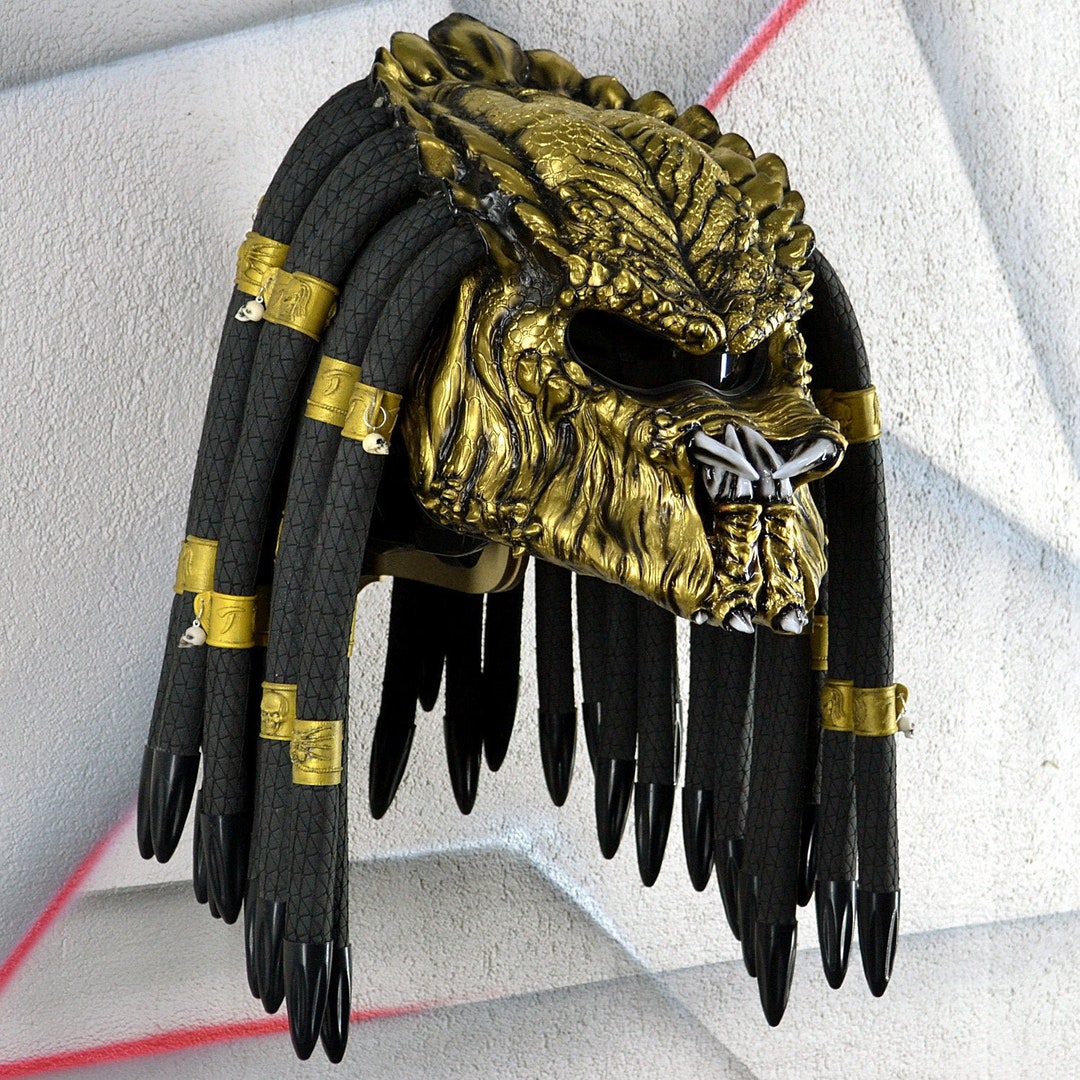 Predator Motorcycle Helmet. DOT & ECE Certified. Special Gold Edition ...