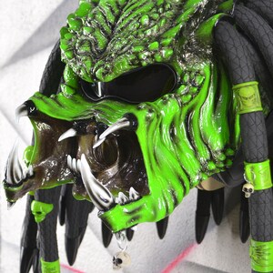 Predator Motorcycle Helmet. DOT&ECE Certified. Kawasaki Green Color. - Etsy