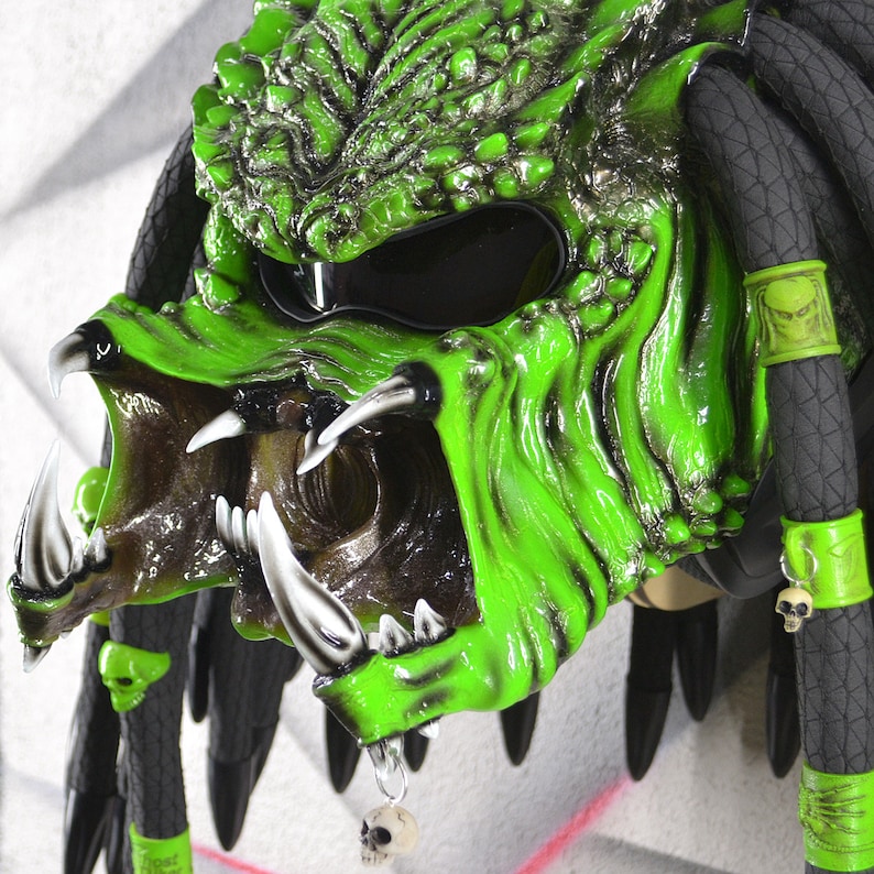 Predator Motorcycle Helmet. DOT&ECE Certified. Kawasaki Green Color. - Etsy