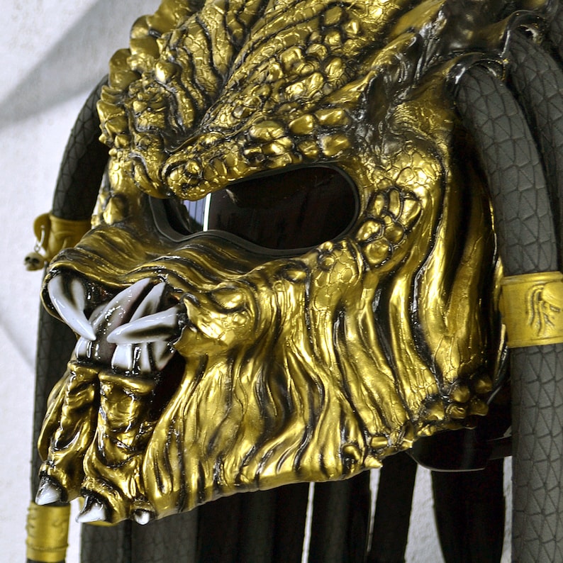 Predator Motorcycle Helmet. DOT & ECE Certified. Special Gold - Etsy