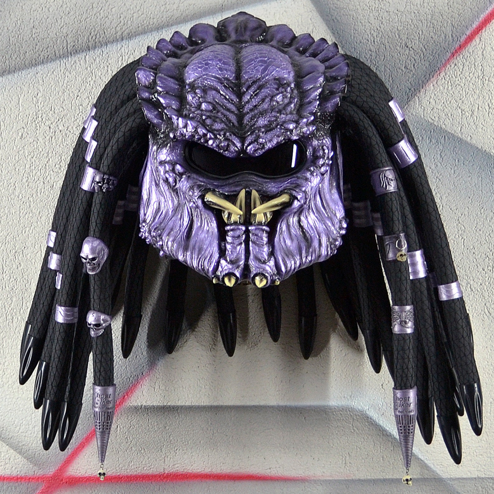 Violet Predator Motorcycle Helmet. Free Shipping DOT&ECE | Etsy