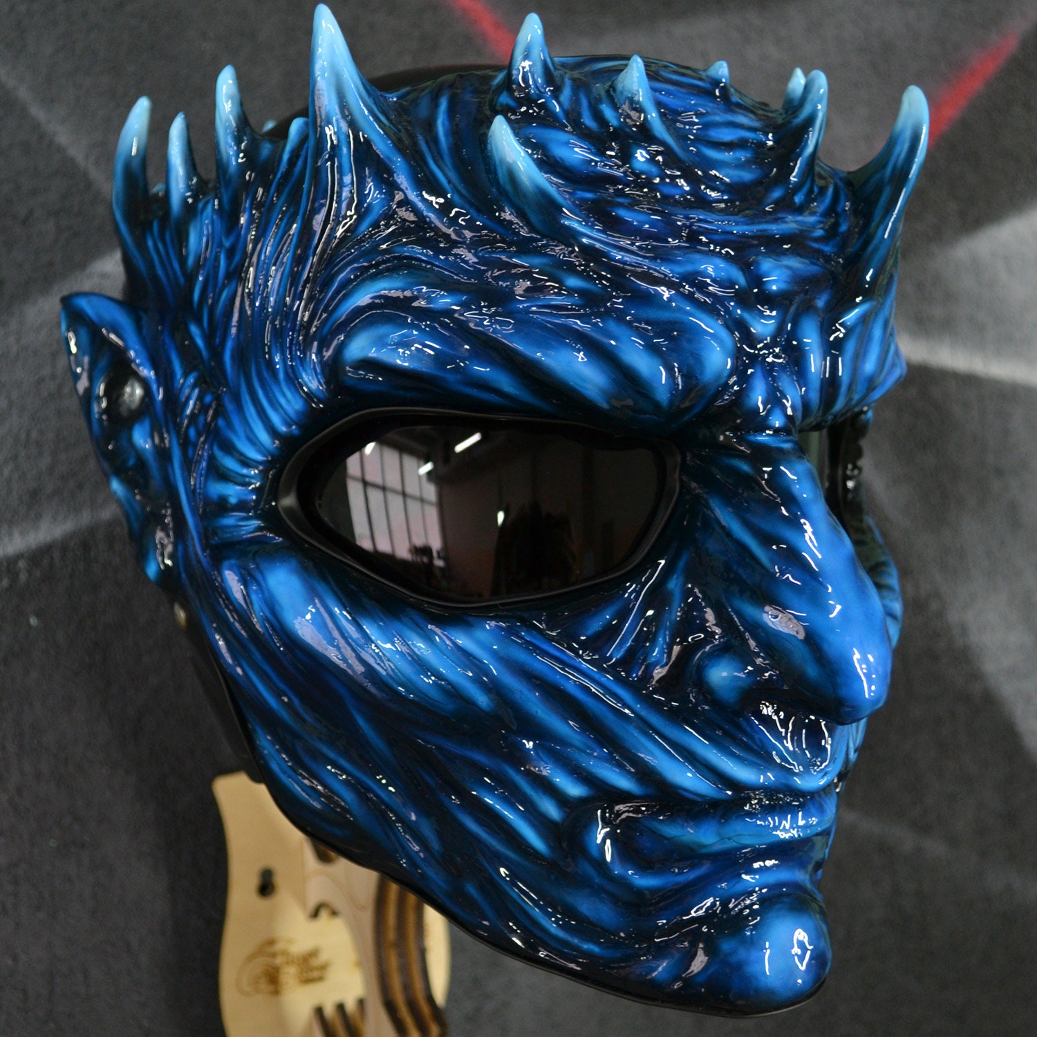 Night King Moto Helmet new Color. White Walkers From Game of | Etsy