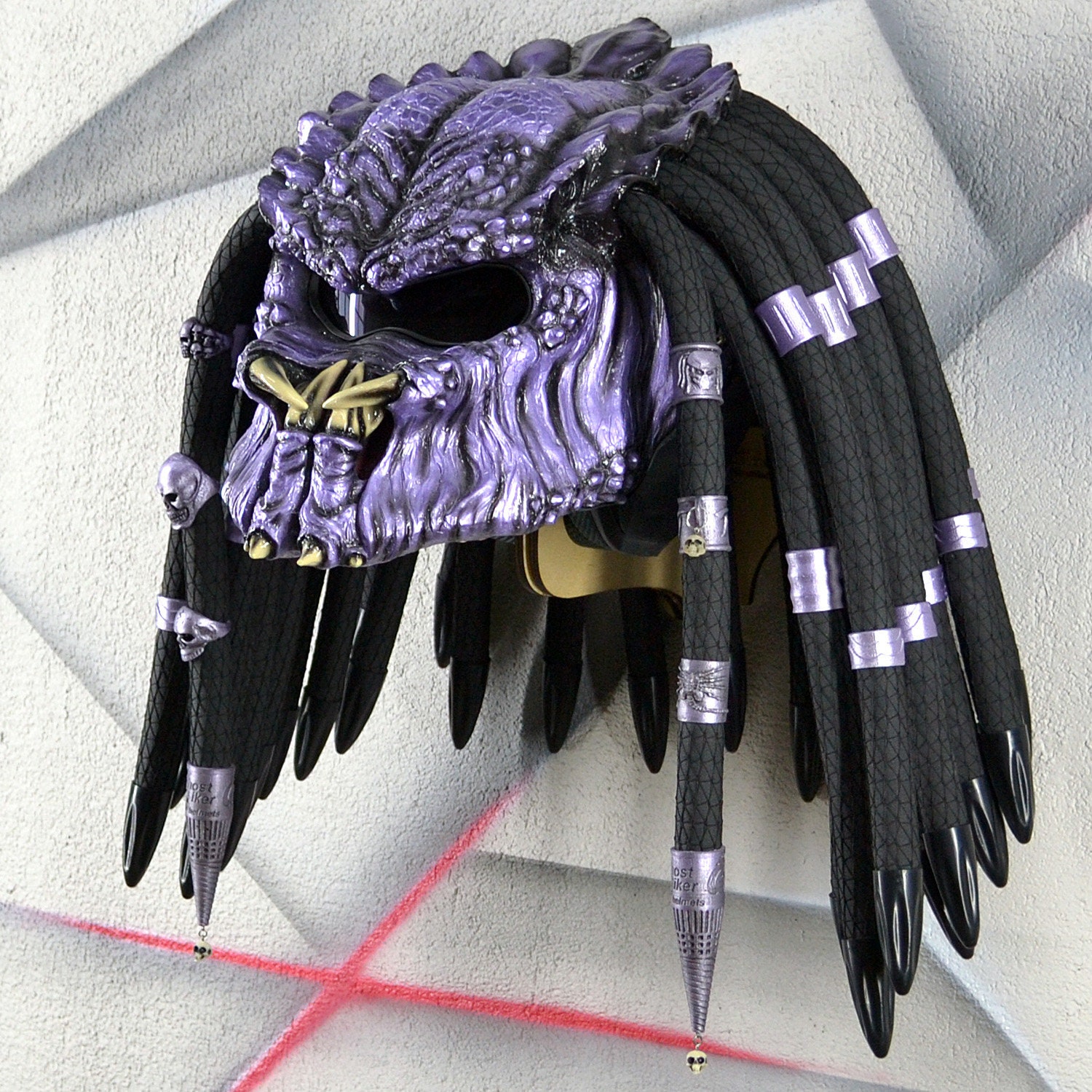 Violet Predator Motorcycle Helmet. Free Shipping! DOT&ECE Certified ...