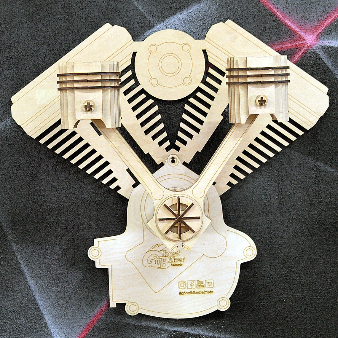 V-twin Wall Hanger for 2 Helmets. Helmet Stand. Helmet Rack. | Etsy