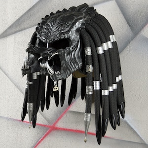 Custom Predator Moto Helmet. DOT & ECE Certified. Painted Raptor U-pol ...