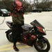 Red Devil Predator Motorcycle Helmet. Unique Exclusive Custom Made. DOT ...