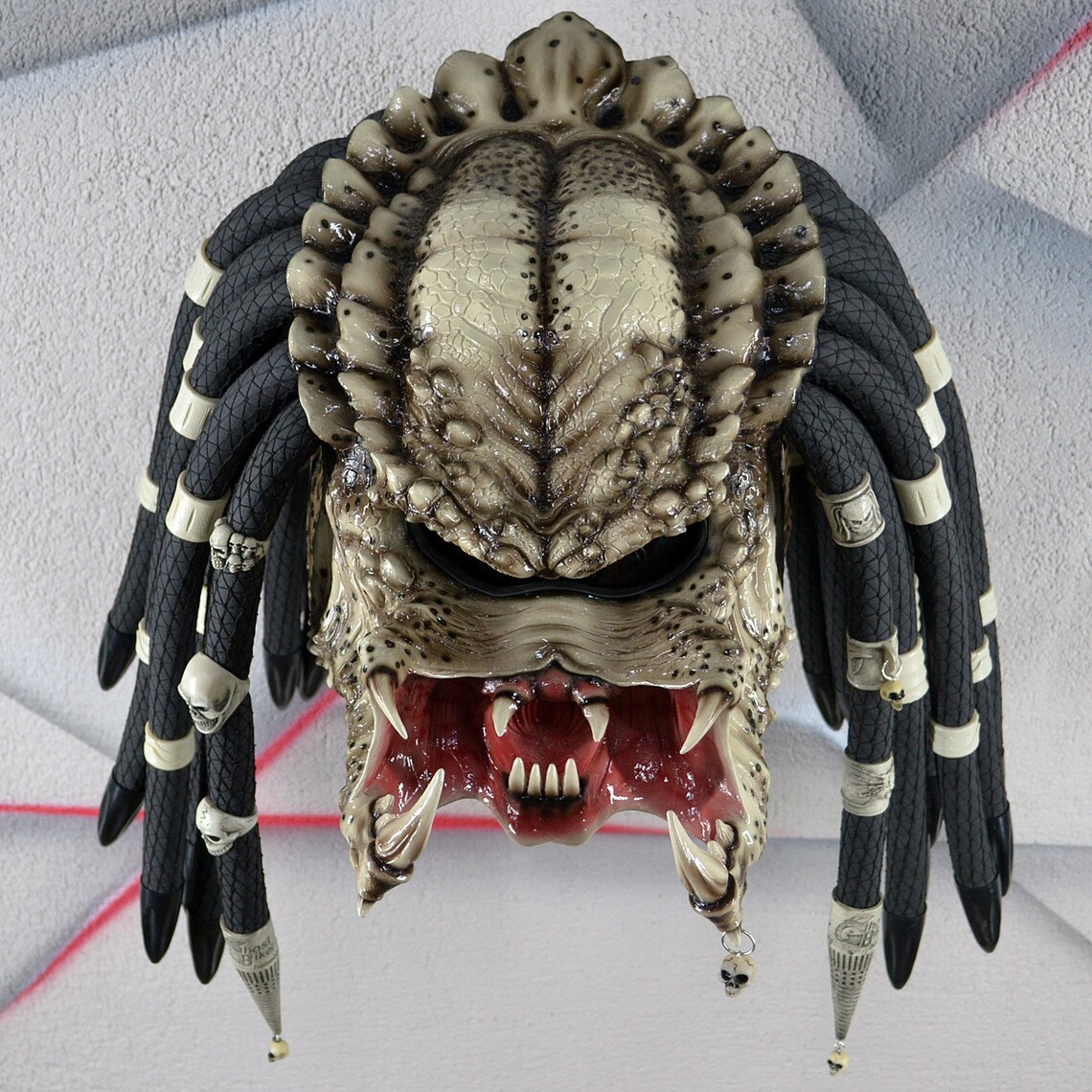 Boned Predator Motorcycle Helmet. Unique Exclusive Custom Made. DOT&ECE ...