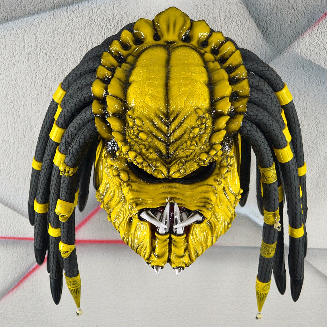 Unique Predator Motorcycle Helmet. Suzuki Daytona Yellow Color - Etsy