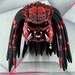 Red Devil Predator Motorcycle Helmet. Unique Exclusive Custom Made. DOT ...
