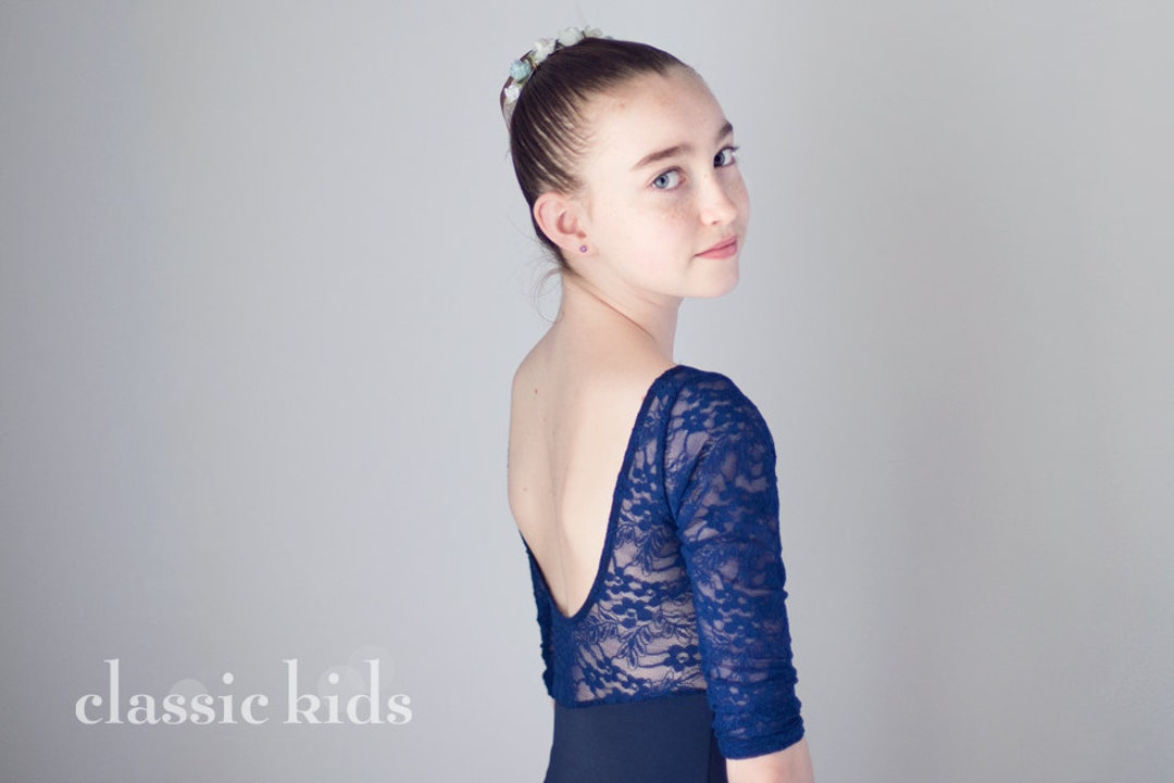 Leotard - "aurora" Custom Designed Leotard With Velvet and Lace Ballet ...