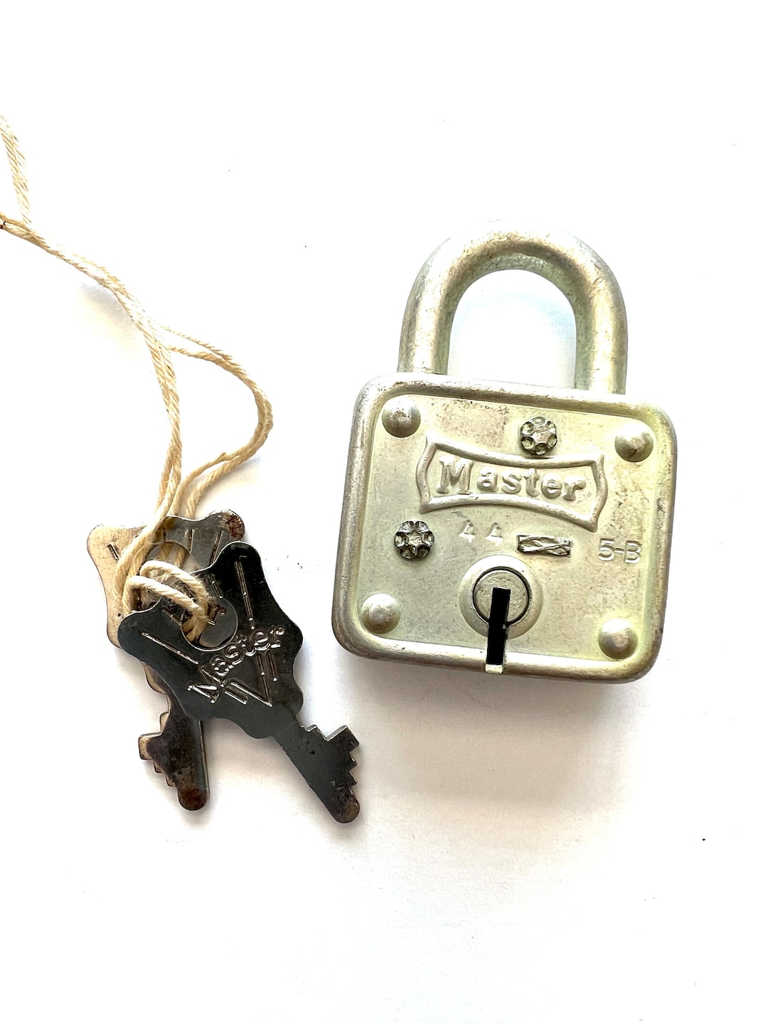 Functional Vintage Master Padlock With Two Keys Working Padlock ...
