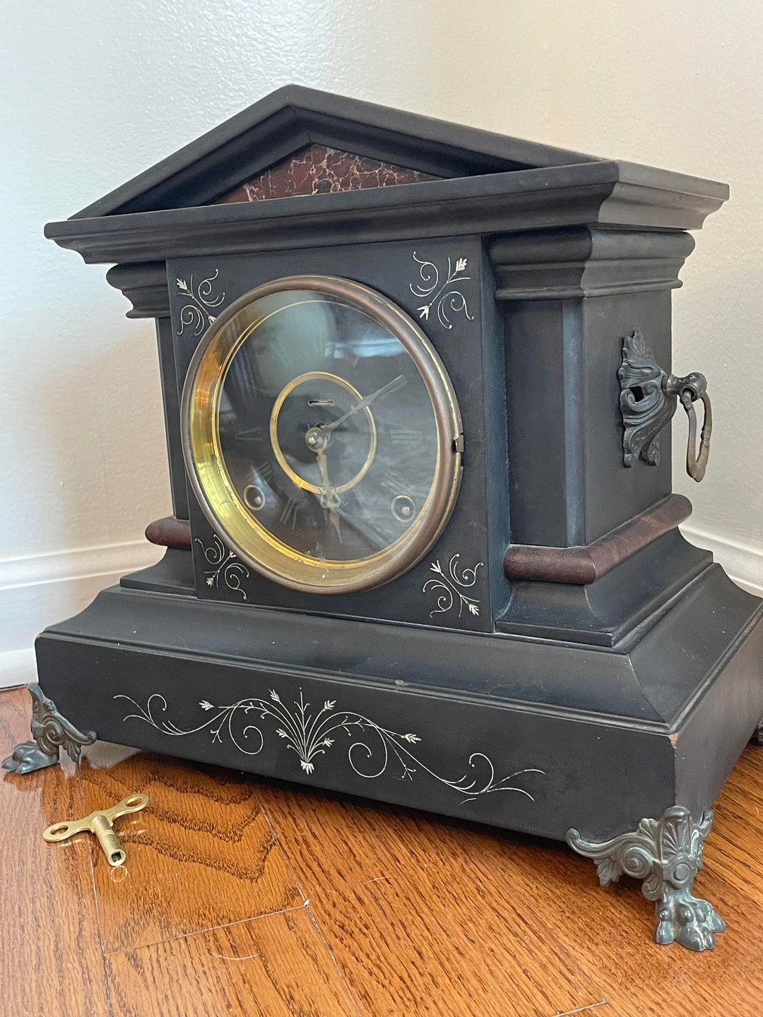 Antique Ingraham Clock Co. Mantle Clock - Etsy