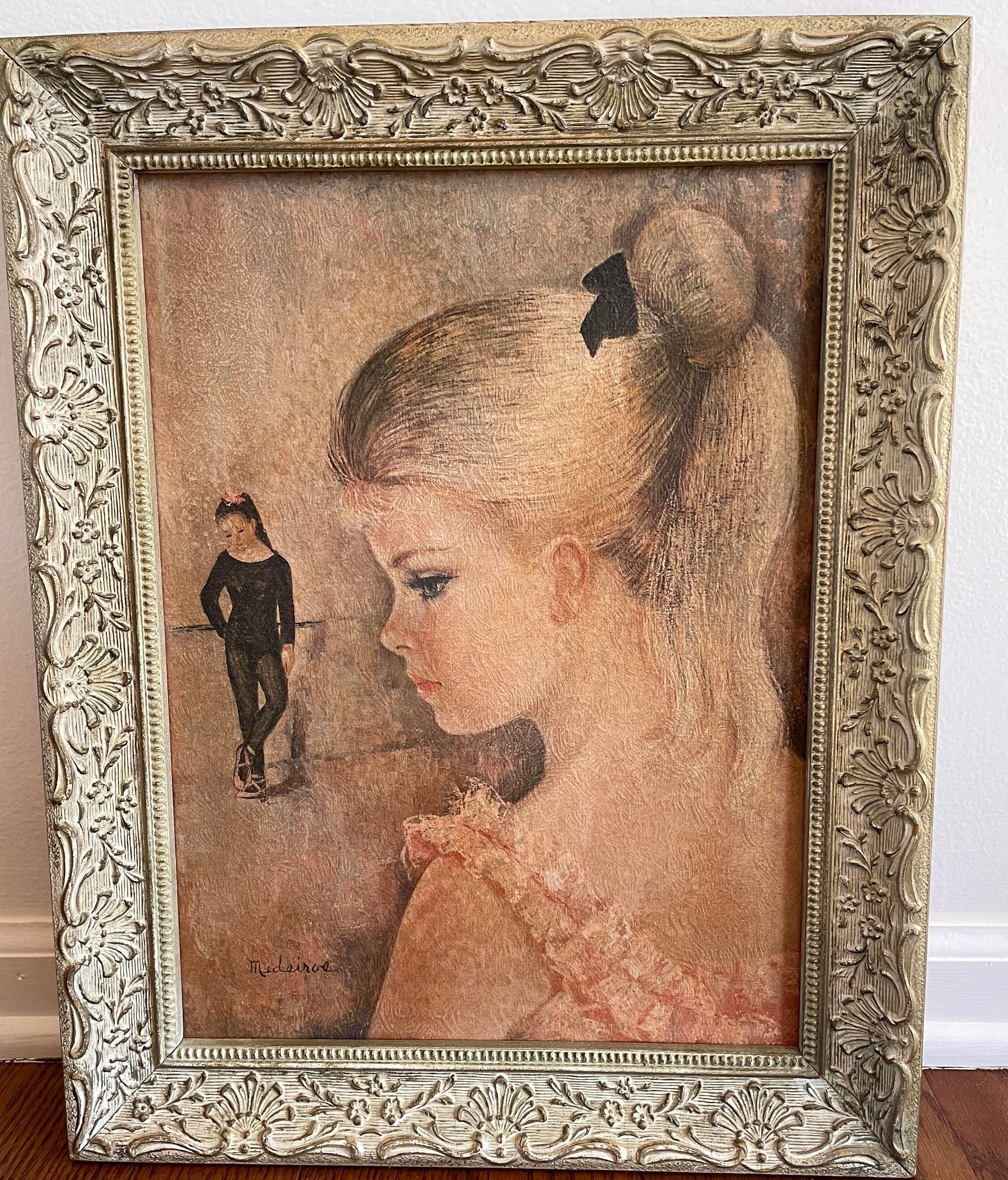 Vintage Medeiros Ballerina Painting's - Etsy
