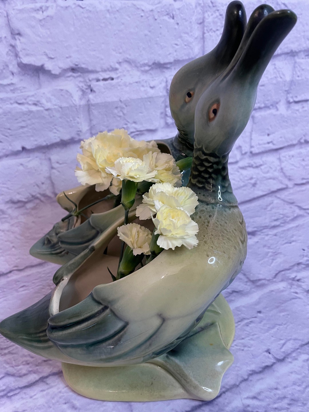 Vintage 1950's Hull Pottery Duck Planter - Etsy