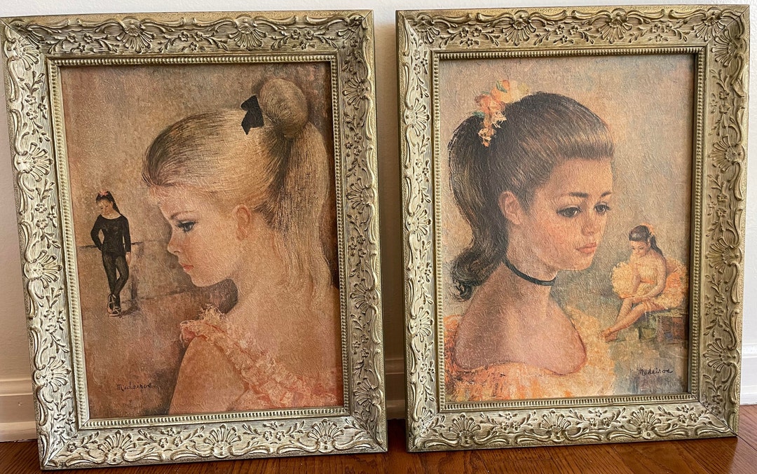 Vintage Medeiros Ballerina Painting's - Etsy