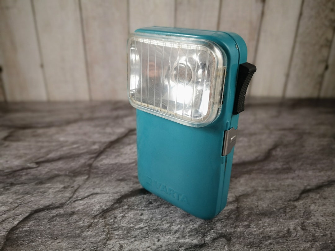 Vintage Blue Varta Metal Palm Flashlight From the 1980s - Etsy