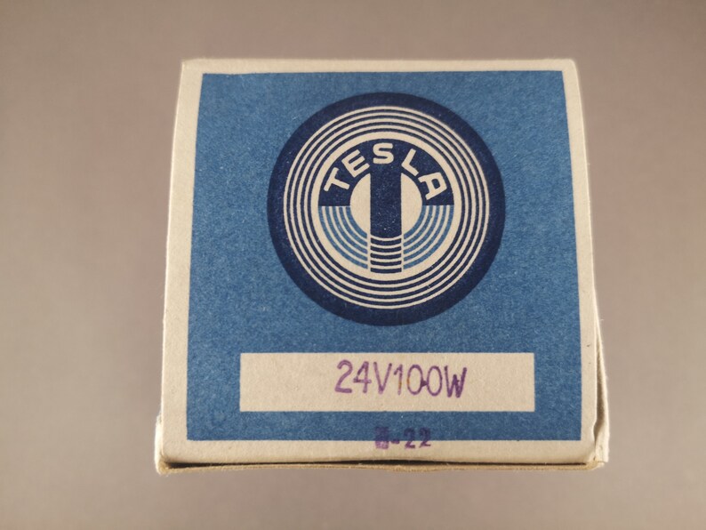 Very Rare Vintage TESLA Light Bulb 24V 100W Made in Yugoslavia - Etsy