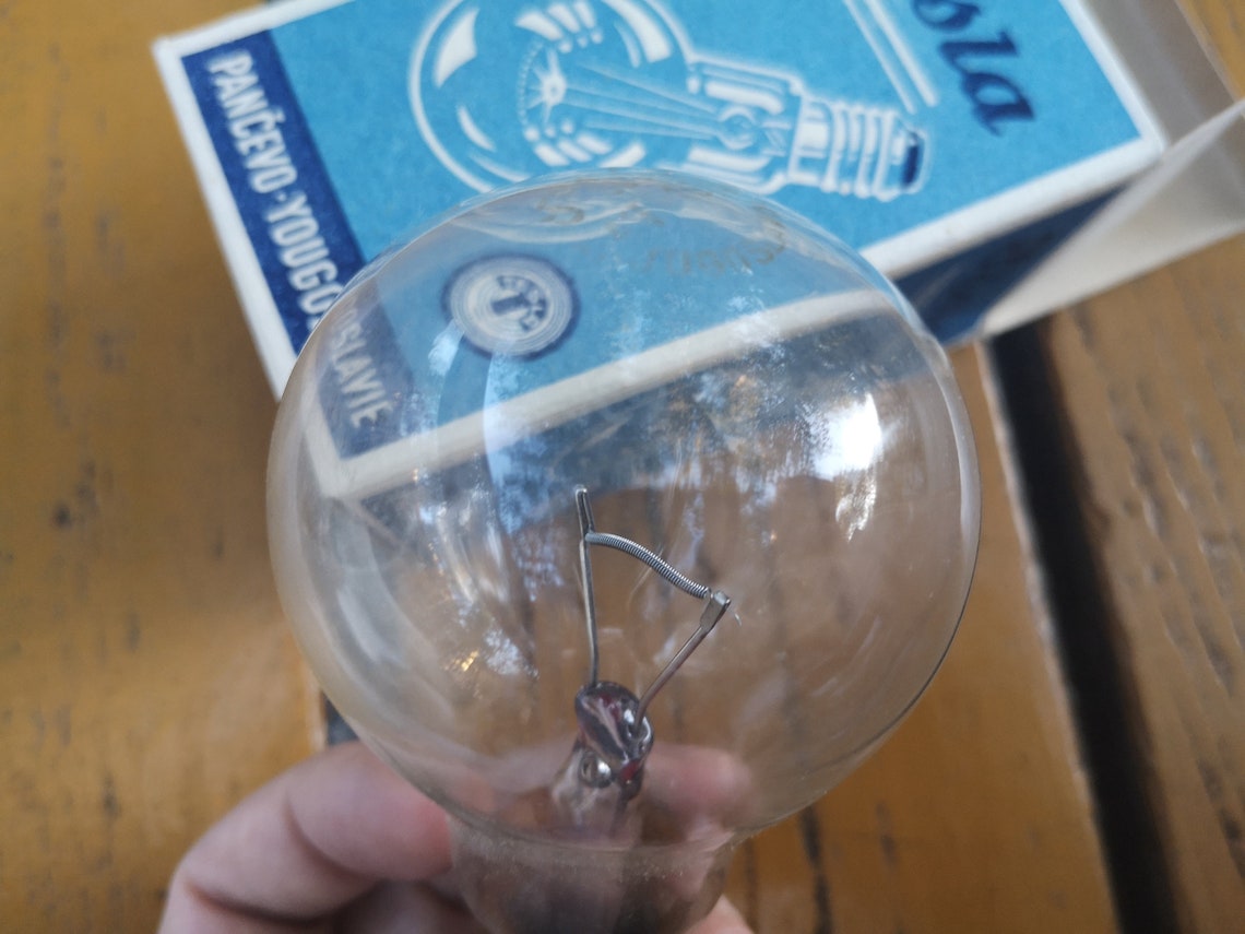 Very Rare Vintage TESLA Light Bulb 24V 100W Made in Yugoslavia - Etsy