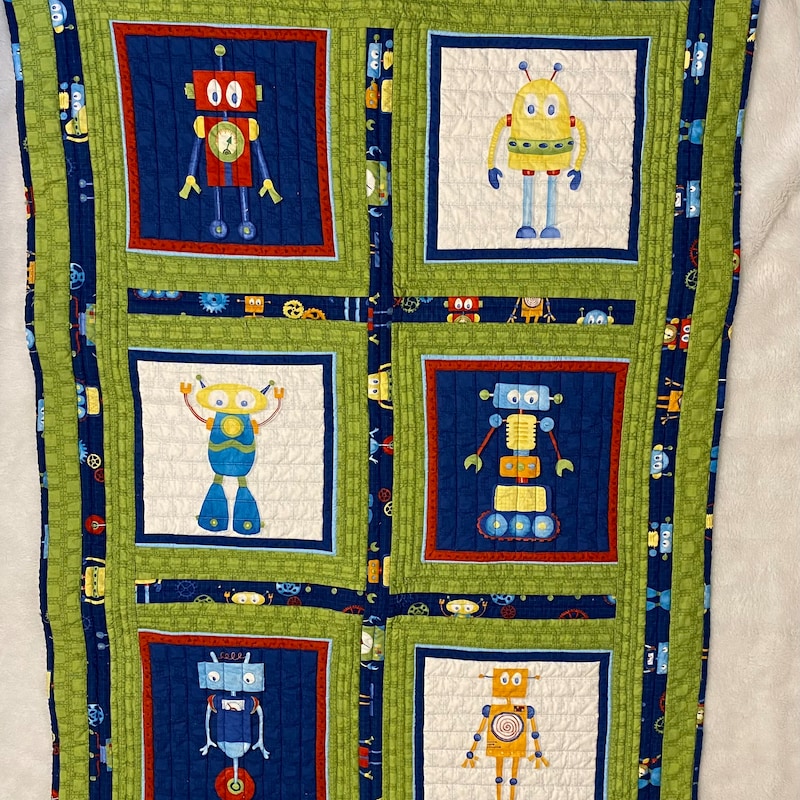 Robot Bedding - Etsy