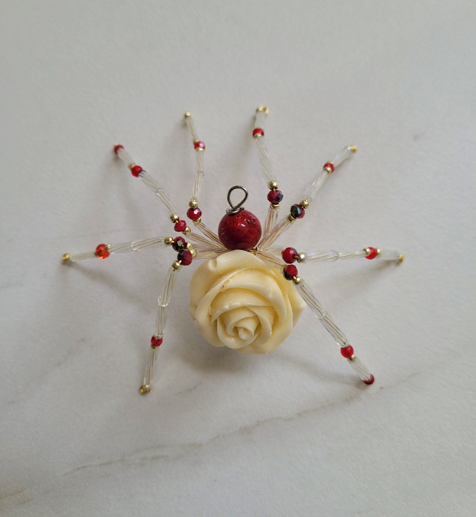 Valentine Handmade Beaded Spider-rose - Etsy