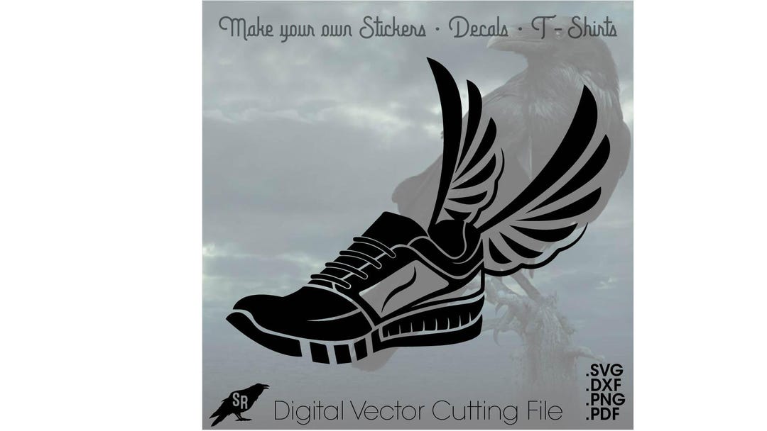 Track Shoes With Wings, Winged Track Shoes, Hermes, Talaria, Vector for ...