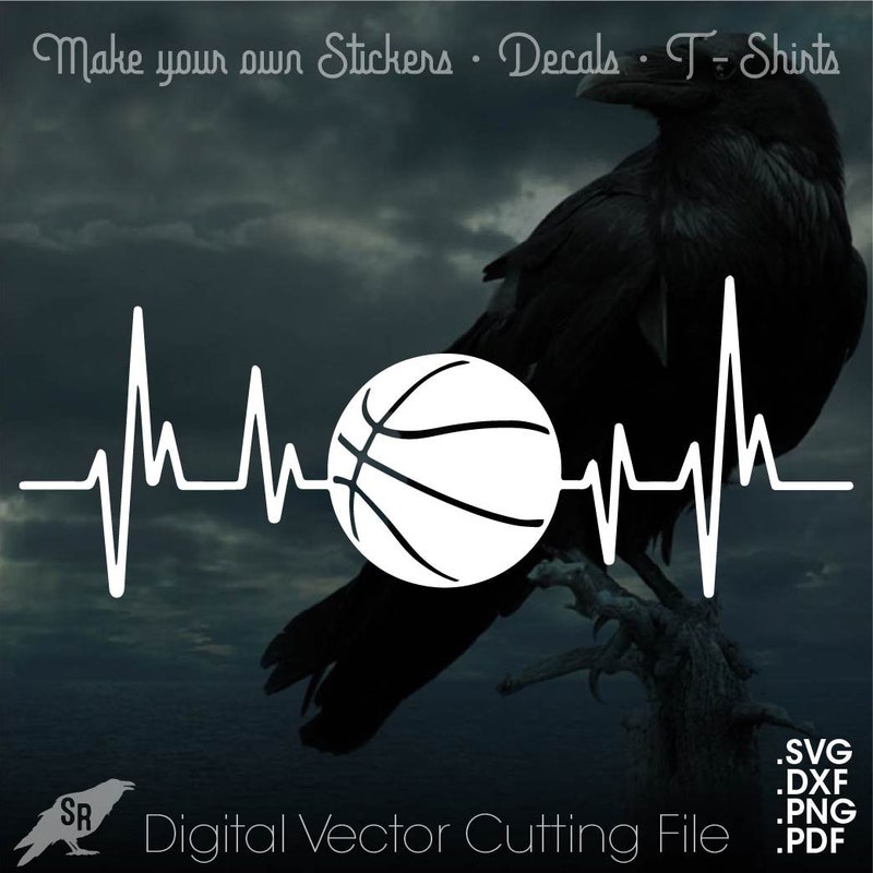 Basketball Heartbeat Svg - Etsy