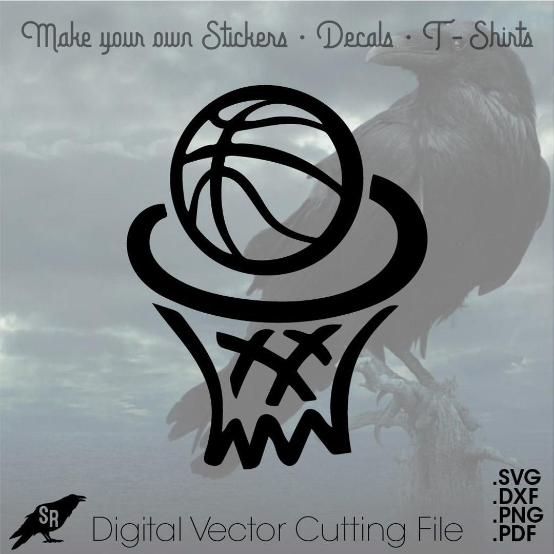 Basketball, Vector for Cricut / Silhouette, Digital Instant Download ...