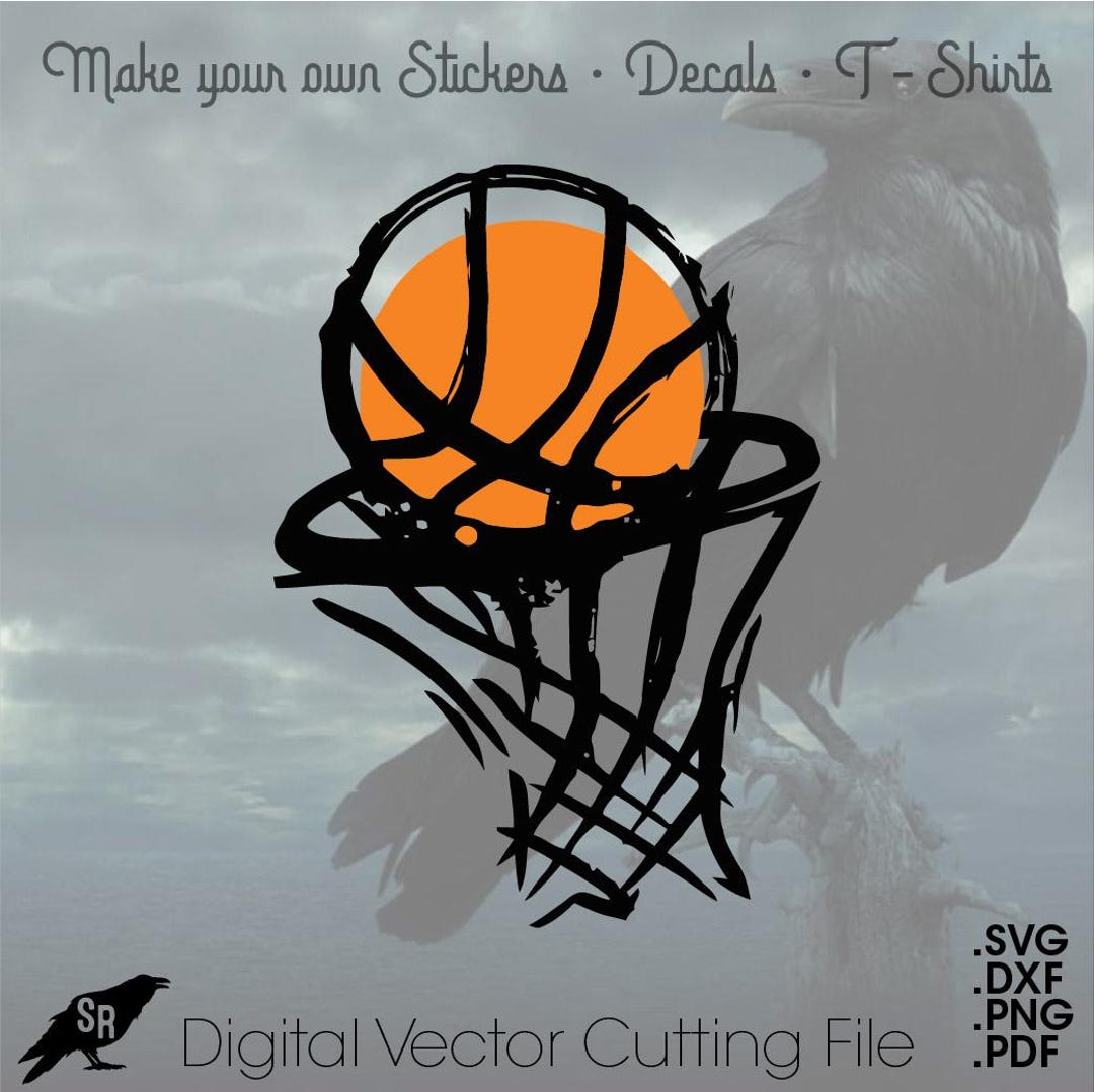 Basketball, Vector for Cricut / Silhouette, Digital Instant Download ...