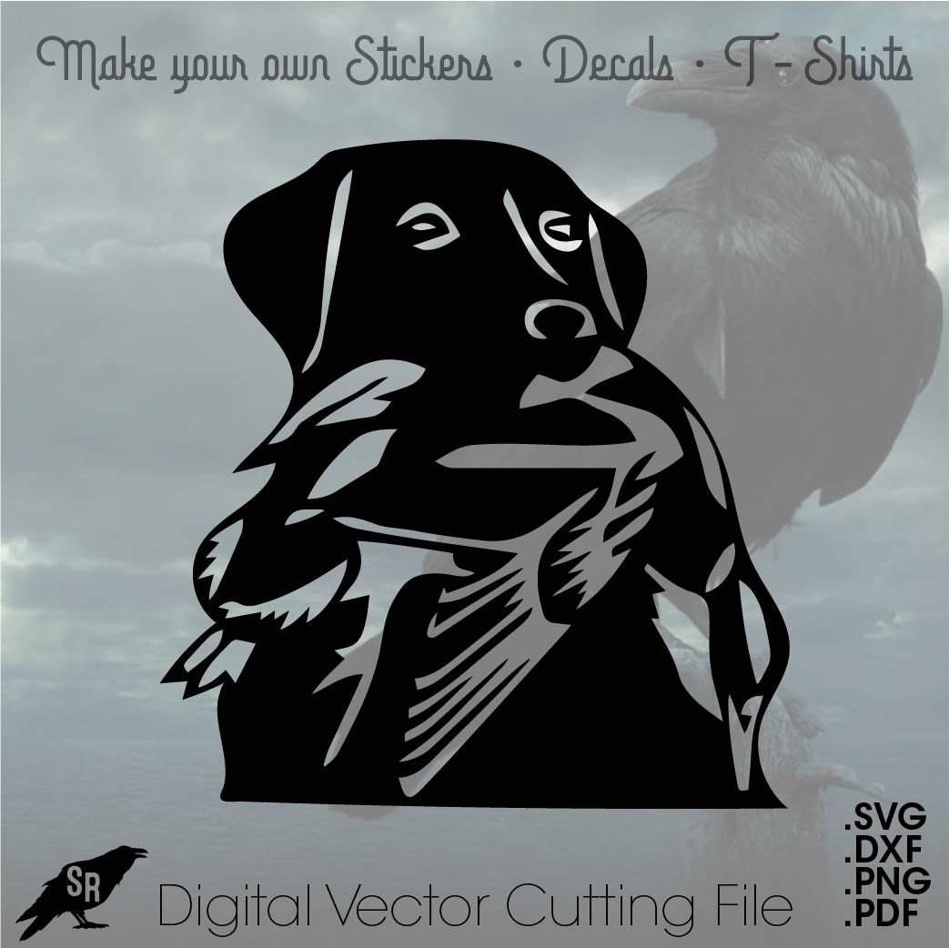 Labrador Duck, Vector for Cricut/ Silhouette, Digital Instant Download ...