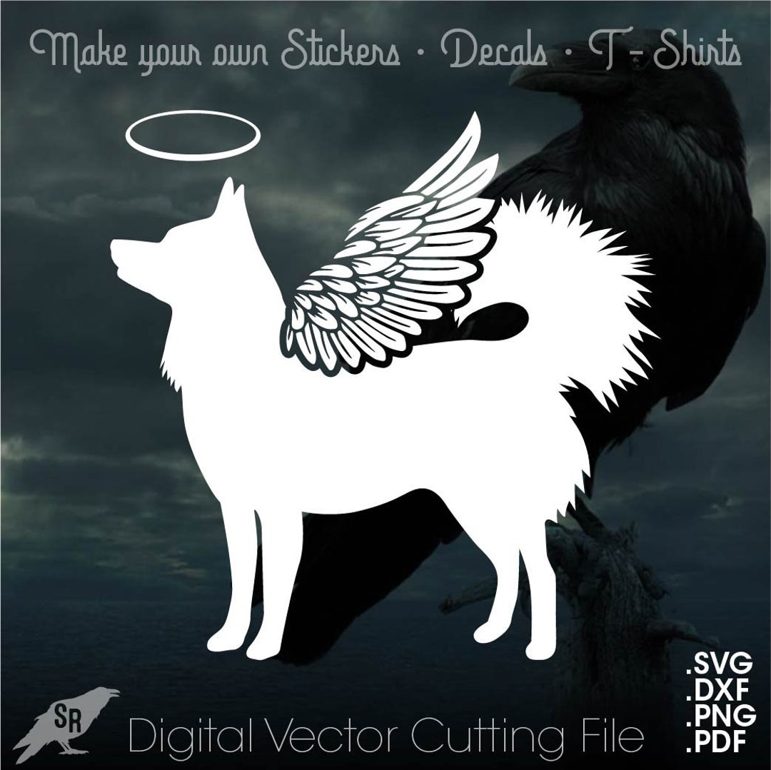 Alaskan Klee Kai Wings, Vector for Cricut/ Silhouette, Digital Instant ...