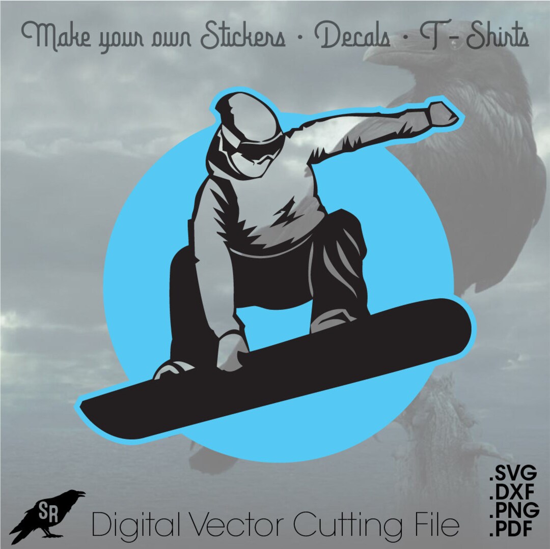 Snowboarding, Vector for Cricut/ Silhouette, Digital Instant Download ...