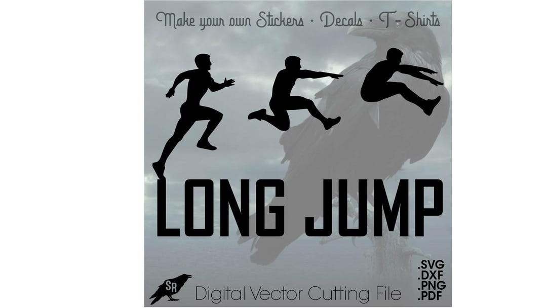 Long Jump Track Sports, Long-distance Track, Vector for Cricut ...