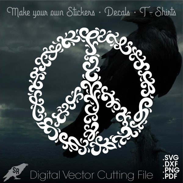 Peace Sign Svg - Etsy