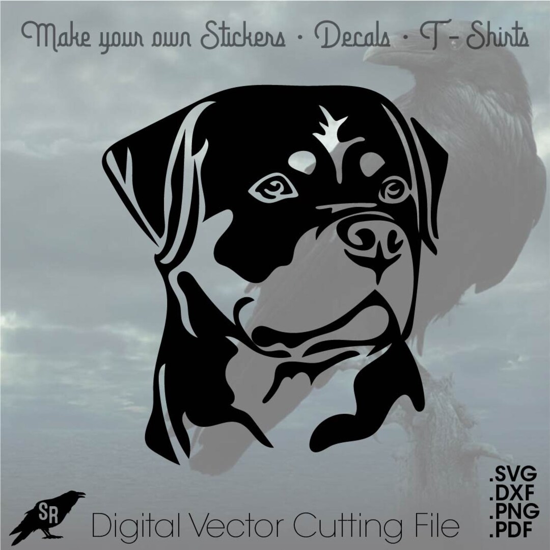 Rottweiler, Vector for Cricut/ Silhouette, Digital Instant Download Svg ...